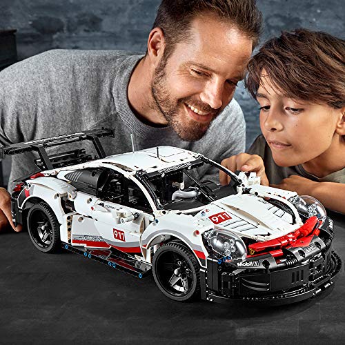 LEGO Technic Porsche 911 RSR Race Car Model Building Kit 42096, Advanced Replica, Exclusive Collectible Set, Gift for Kids, Boys & Girls