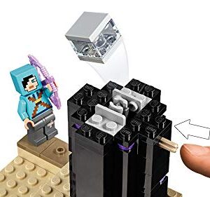 LEGO Minecraft The End Battle 21151 Ender Dragon Building Kit Includes Dragon Slayer and Enderman Toy Figures for Dragon Fighting Adventures (222 Pieces)