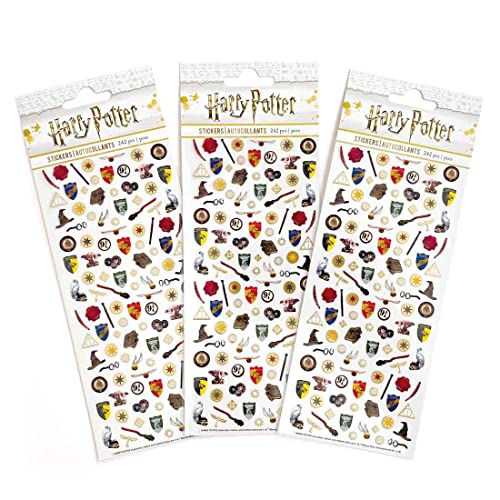 Paper House Productions STM-0021 Harry Potter Micro Stickers, 3 Pack, 3-pack, Colors May Vary