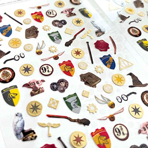 Paper House Productions STM-0021 Harry Potter Micro Stickers, 3 Pack, 3-pack, Colors May Vary