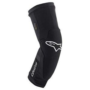 alpinestars boys paragon plus youth knee protector, black white, large/x-large