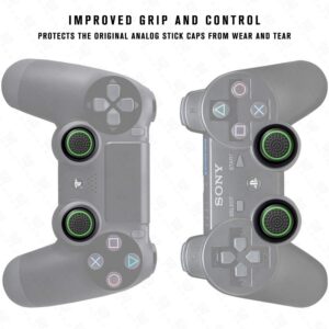 Obeka Compatible with 8 Pairs Thumb Grips Silicone Analog Stick Covers Thumbstick Controller Replacement Joystick Cap PS4 PS3 PS2 Xbox One Xbox 360 Wii U