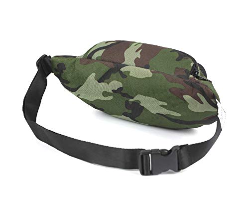 Fannypack with Speakers. Bluetooth Fanny Pack for Parties/Festivals/Raves/Beach/Boats. Rechargeable, Works with iPhone & Android. (Camo, 2023 Edition)