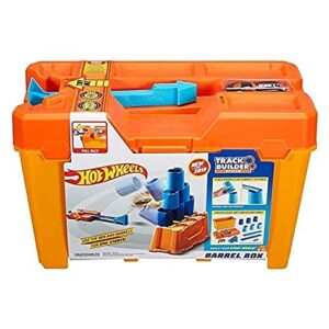 hot wheels track builder barrel box