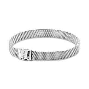 pandora jewelry reflexions sterling silver bracelet, 7.5"