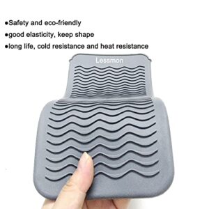 Heat Resistant Silicone Mat Pouch, Mat Cover for Curling Irons, Hair Straightener, Flat Irons and Other Hot Hair Tools, Height 11.5 & Width 6 Inches, Gray