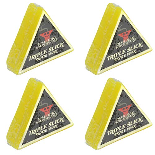 Dime Bag Hardware Triple Slick Skateboard Curb Wax Lemon - Yellow 4 Pack