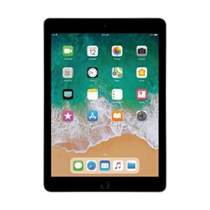 apple ipad 9.7in 6th generation wifi + cellular (32gb, space gray) (renewed)