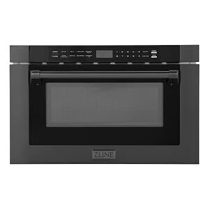 zline 24" 1.2 cu. ft. built-in microwave drawer in stainless steel