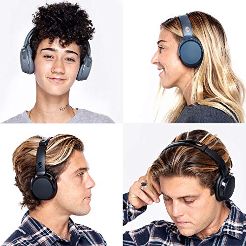 Skullcandy Riff On-Ear Wireless Headphones, 34 Hr Battery, Microphone, Works with iPhone Android and Bluetooth Devices - Blue/Sunset