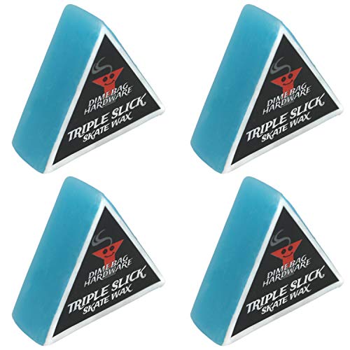 Dime Bag Hardware Triple Slick Skateboard Curb Wax, Blueberry (Pack of 4)