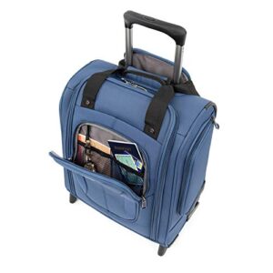 Travelpro Tourlite Softside Lightweight Rolling Underseat Compact Carry-On Upright 2 Wheel Bag, Men and Women, Blue, 15-Inch