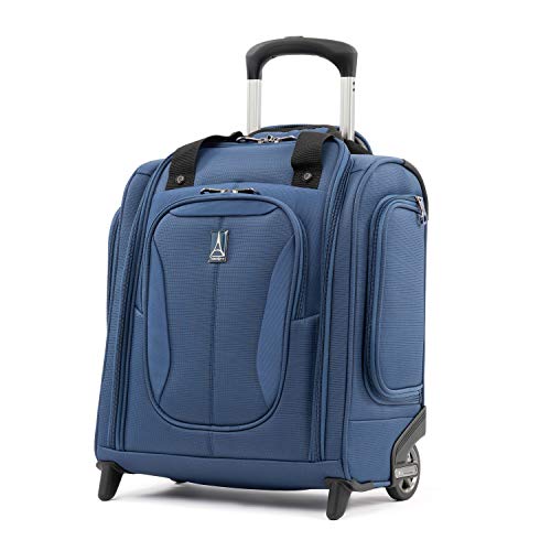 Travelpro Tourlite Softside Lightweight Rolling Underseat Compact Carry-On Upright 2 Wheel Bag, Men and Women, Blue, 15-Inch