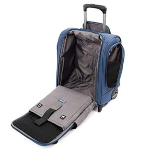 Travelpro Tourlite Softside Lightweight Rolling Underseat Compact Carry-On Upright 2 Wheel Bag, Men and Women, Blue, 15-Inch