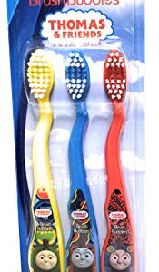 Brush Buddies Thomas & Friends Toothbrush for Kids, Toddler Toothbrushes, Children's Toothbrushes, Soft Bristle Toothbrushes for Kids, 3PK