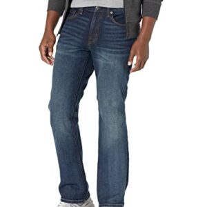 Amazon Essentials Men's Slim-Fit Stretch Bootcut Jean, Dark Wash, 31W x 32L