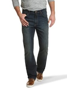 wrangler authentics men's relaxed fit boot cut jean, dirt road, 34w x 32l