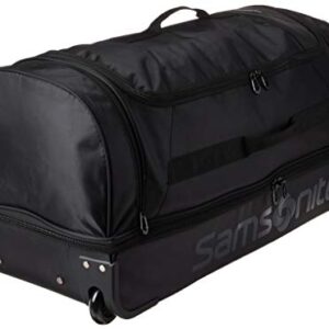 Samsonite Andante 2 Wheeled Rolling Duffel Bag, All Black, 32-Inch