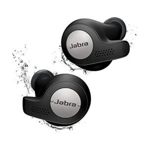 jabra elite active 65t alexa enabled true wireless sports earbuds with charging case – titanium black (renewed)