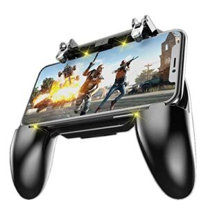 coobile mobile game controller for pubg mobile controller l1r1 mobile game trigger joystick gamepad for ios & android phone(w10 update)