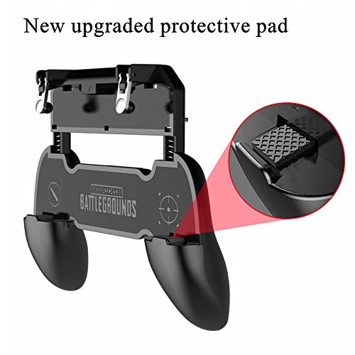 COOBILE Mobile Game Controller for PUBG Mobile Controller L1R1 Mobile Game Trigger Joystick Gamepad for iOS & Android Phone(W10 update)