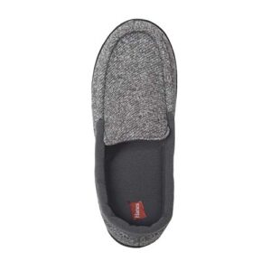 Hanes boys Comfortsoft Knit Venetian Indoor/Outdoor Moccasin Slipper, Grey, Small Little Kid US