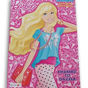 Lazy Days Barbie Dressed to Dazzle Coloring and Activity Book - 64 Pages