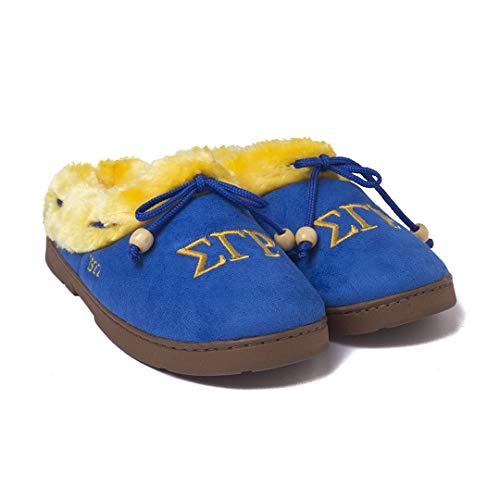 Sigma Gamma Rho Sorority Cozy Slippers (M,L,XL,XXL) (Medium) Blue