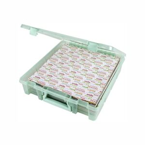 ArtBin 6955RJ Super Satchel 1-Compartment Box, Art & Craft Organizer, 1-Pack, Translucent Mint