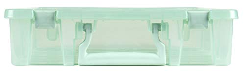 ArtBin 6955RJ Super Satchel 1-Compartment Box, Art & Craft Organizer, 1-Pack, Translucent Mint