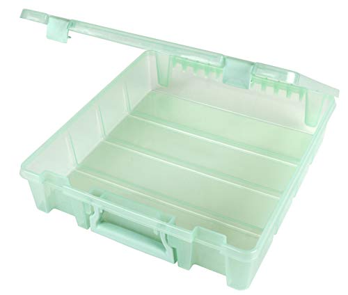 ArtBin 6955RJ Super Satchel 1-Compartment Box, Art & Craft Organizer, 1-Pack, Translucent Mint