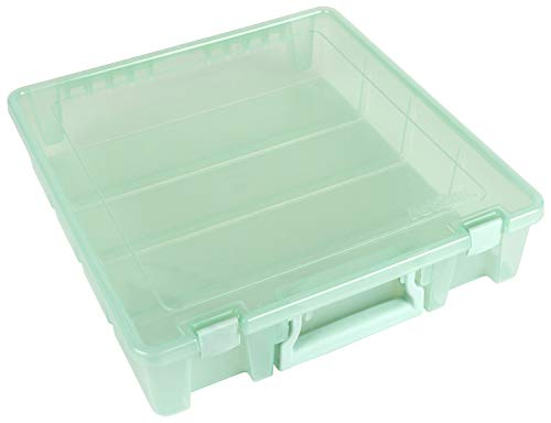 ArtBin 6955RJ Super Satchel 1-Compartment Box, Art & Craft Organizer, 1-Pack, Translucent Mint