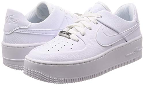 Nike Womens WMNS Air Force 1 Sage Low AR5339 100 Triple White - Size 12W