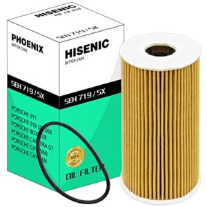 oil filter fits porsche 911 boxster carrera cayenne cayman replace mann filter hu 719/5x | part no. 99610722552 99610722553 99610722560