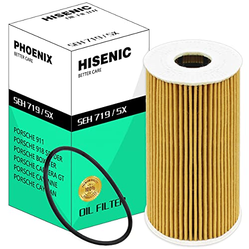 Oil Filter Fits Porsche 911 Boxster Carrera Cayenne Cayman Replace Mann Filter Hu 719/5x | Part No. 99610722552 99610722553 99610722560