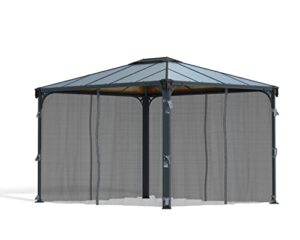 palram - canopia palermo/milano/martinique gazebo netting set - 4 pieces