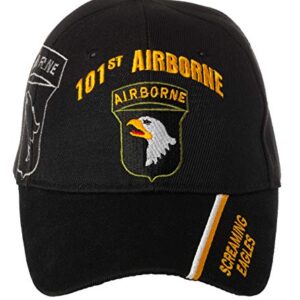 Officially Licensed US Army 101st Airborne Division Screaming Eagles Embroidered Black Adjustable Baseball Cap