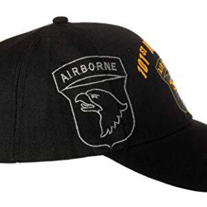 Officially Licensed US Army 101st Airborne Division Screaming Eagles Embroidered Black Adjustable Baseball Cap