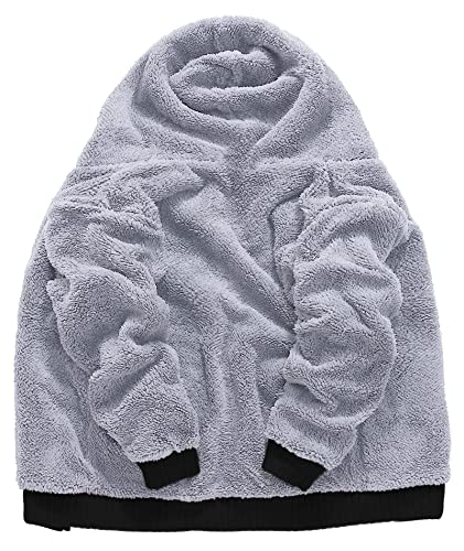 Little Beauty Hoodies for Men Zip Up Sweashirts Fleece Sherpa Lined Winter Wool Heavyweight Jacket