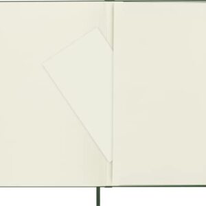 Moleskine Classic Notebook, Hard Cover, Large (5" x 8.25") Ruled/Lined, Myrtle Green, 240 Pages