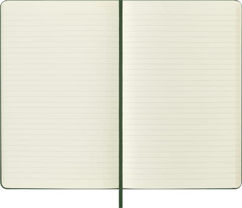 Moleskine Classic Notebook, Hard Cover, Large (5" x 8.25") Ruled/Lined, Myrtle Green, 240 Pages