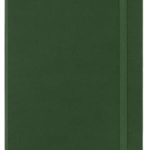 Moleskine Classic Notebook, Hard Cover, Large (5" x 8.25") Ruled/Lined, Myrtle Green, 240 Pages