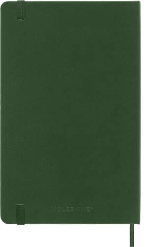 Moleskine Classic Notebook, Hard Cover, Large (5" x 8.25") Ruled/Lined, Myrtle Green, 240 Pages