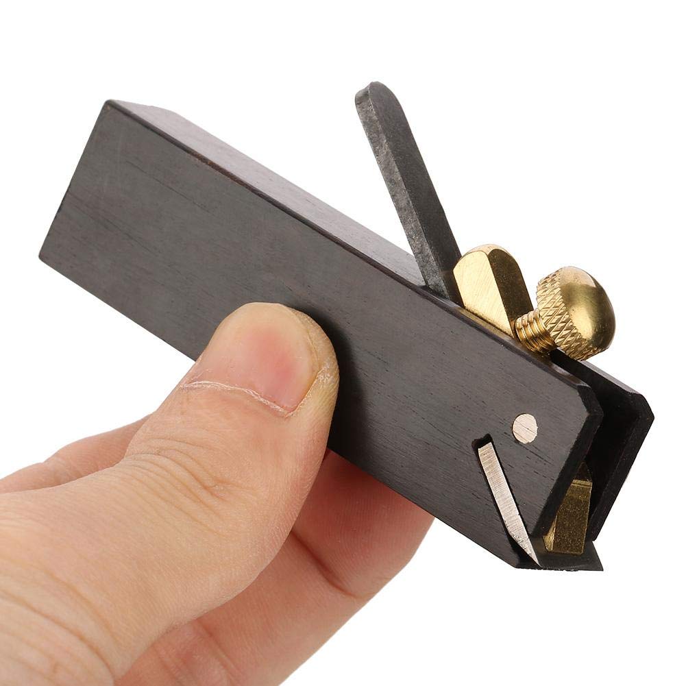 Portable Wood Hand Planer Ebony Mini DIY Cable-line Woodworking Plane Carpenter Wood Cutting Tool for Trimming ChamfeEdge Sloping