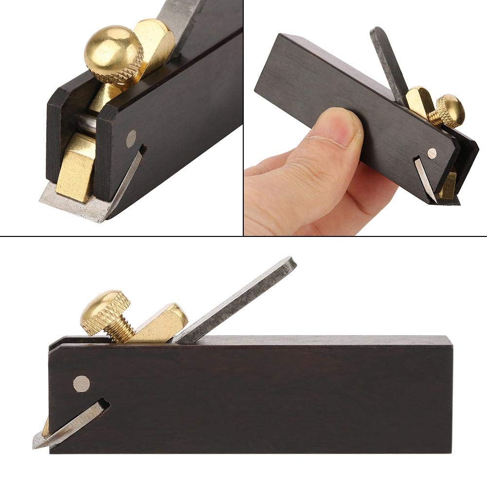 Portable Wood Hand Planer Ebony Mini DIY Cable-line Woodworking Plane Carpenter Wood Cutting Tool for Trimming ChamfeEdge Sloping