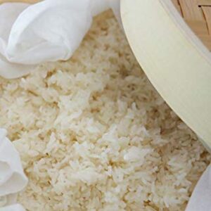 Set of Sticky Rice Steamer Pot and Basket with Cotton Cheesecloth Cook Kitchen Cookware Tool 