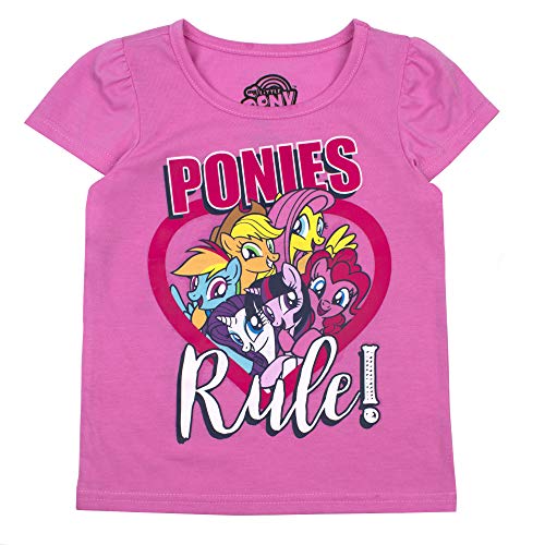 My Little Pony Hasbro Twilight Girls' Short Sleeve T-Shirt (Pack of 3) Grey