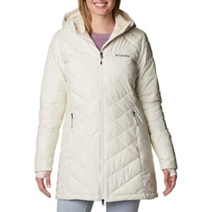 Columbia Women's Heavenly Long Hooded Jacket, Chalk, Medium