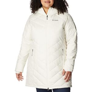 Columbia Women's Heavenly Long Hooded Jacket, Chalk, Medium