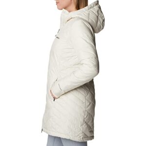 Columbia Women's Heavenly Long Hooded Jacket, Chalk, Medium